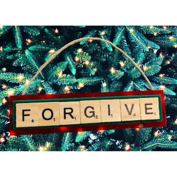 Holiday | Forgive Original Innovate Dream Christmas Ornament Scrabble ...